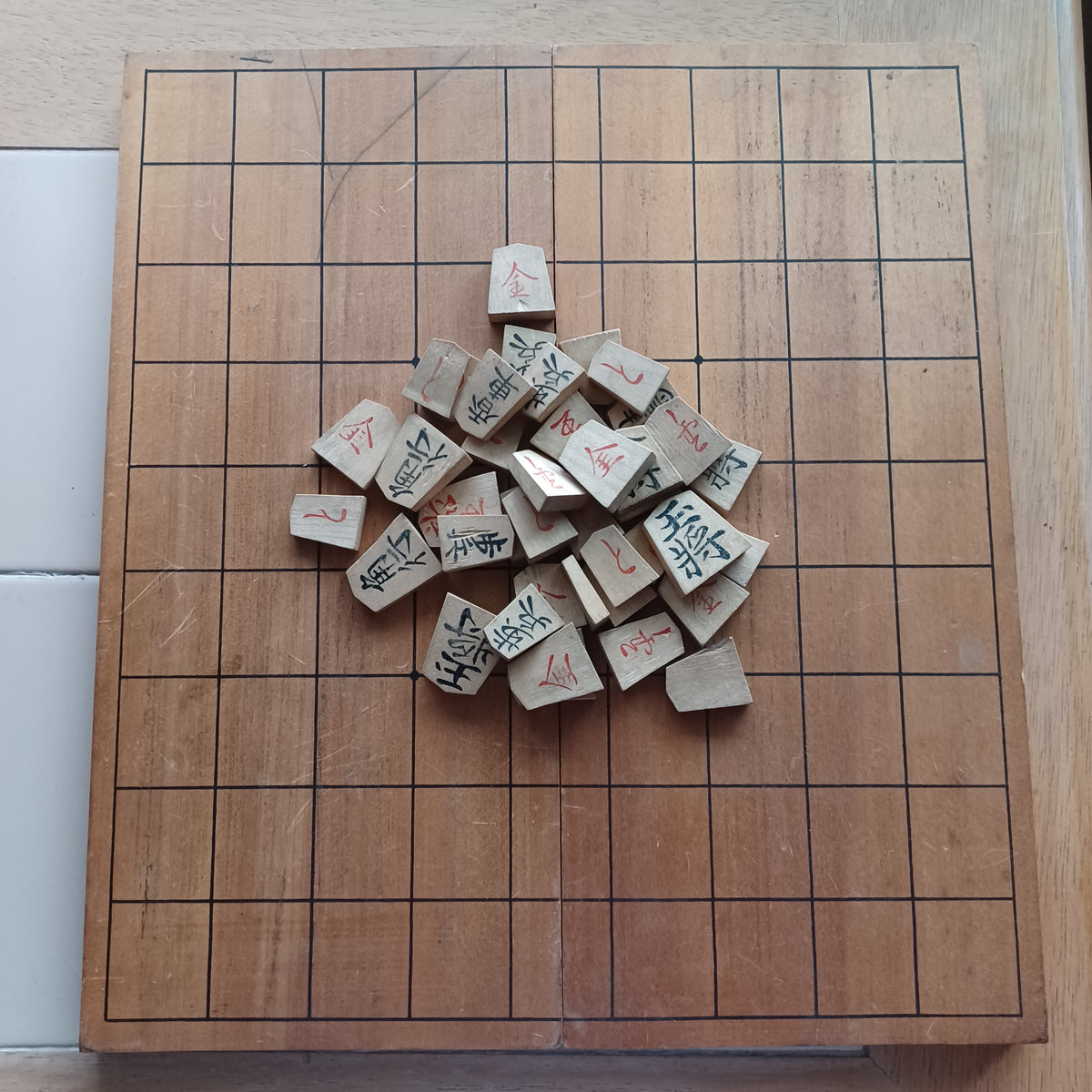 #C297 - Shogi Set - Vintage Folding Board – badukclub