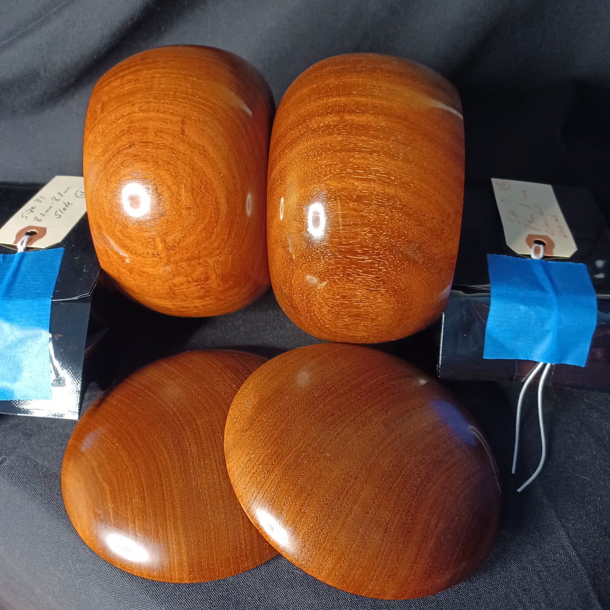 #C378 - Size 31 Go Stones (Slate and Snow-grade Clamshell) and Go Bowl ...