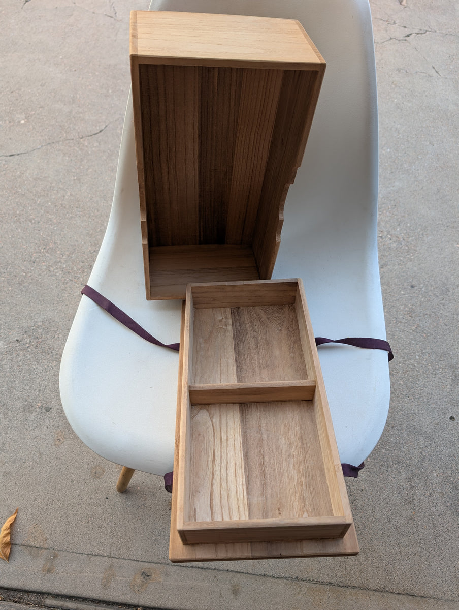 #C454 - XL Paulownia storage box for Go Bowls - Accessory – badukclub