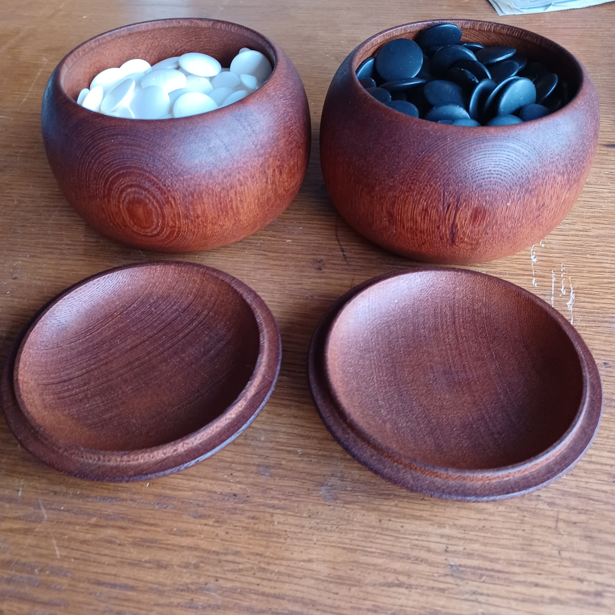 #C169 - Size 20 Go Stones and Go Bowls Set - Ash - Japanese Clamshell ...